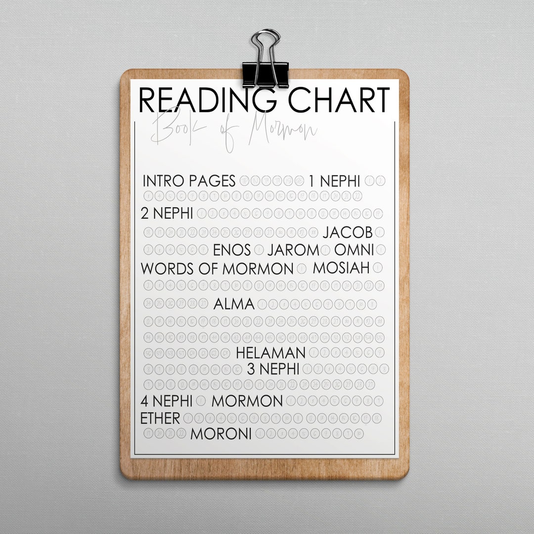 Book of Mormon, Reading Chart, Standard Works, Come Follow Me 2024 ...