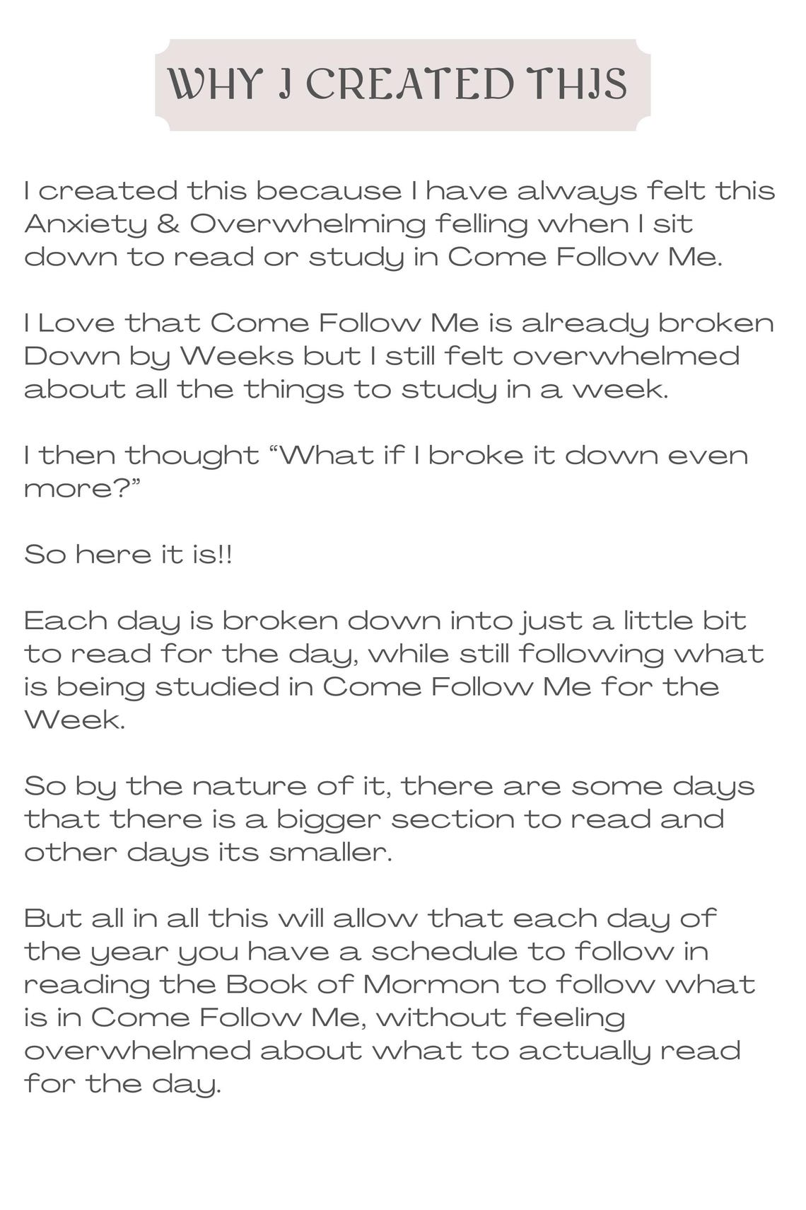 2024 Come Follow Me, Daily Reading Chart, Book of Mormon Daily Reading ...