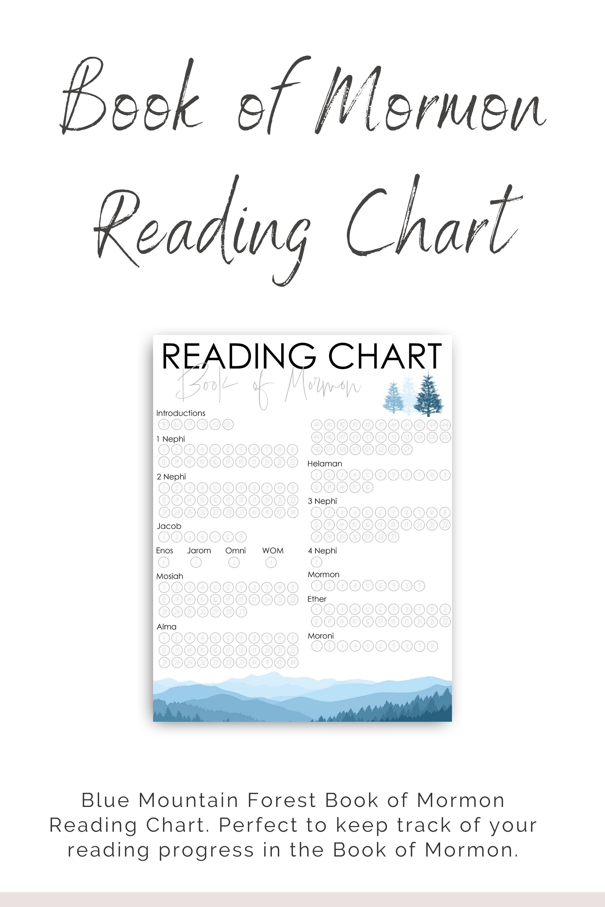 Book of Mormon, Reading Chart, Standard Works, Come Follow Me 2024 ...