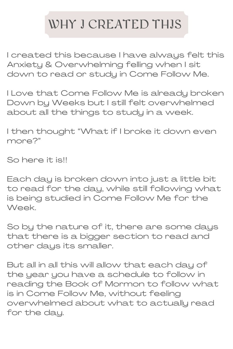 2024 Come Follow Me, Daily Reading Chart, Book of Mormon Daily Reading ...