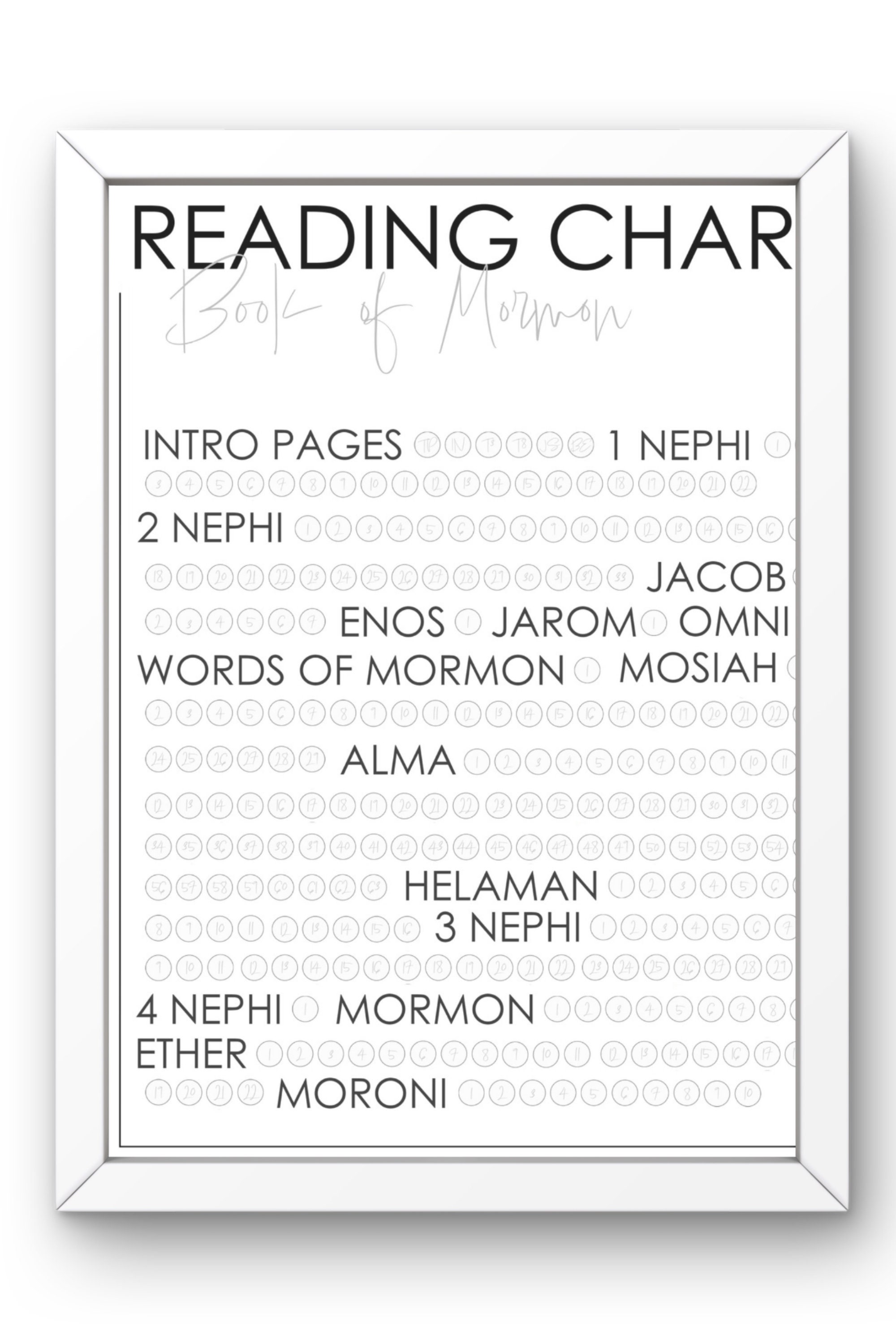 Book of Mormon, Reading Chart, Standard Works, Come Follow Me 2024 ...