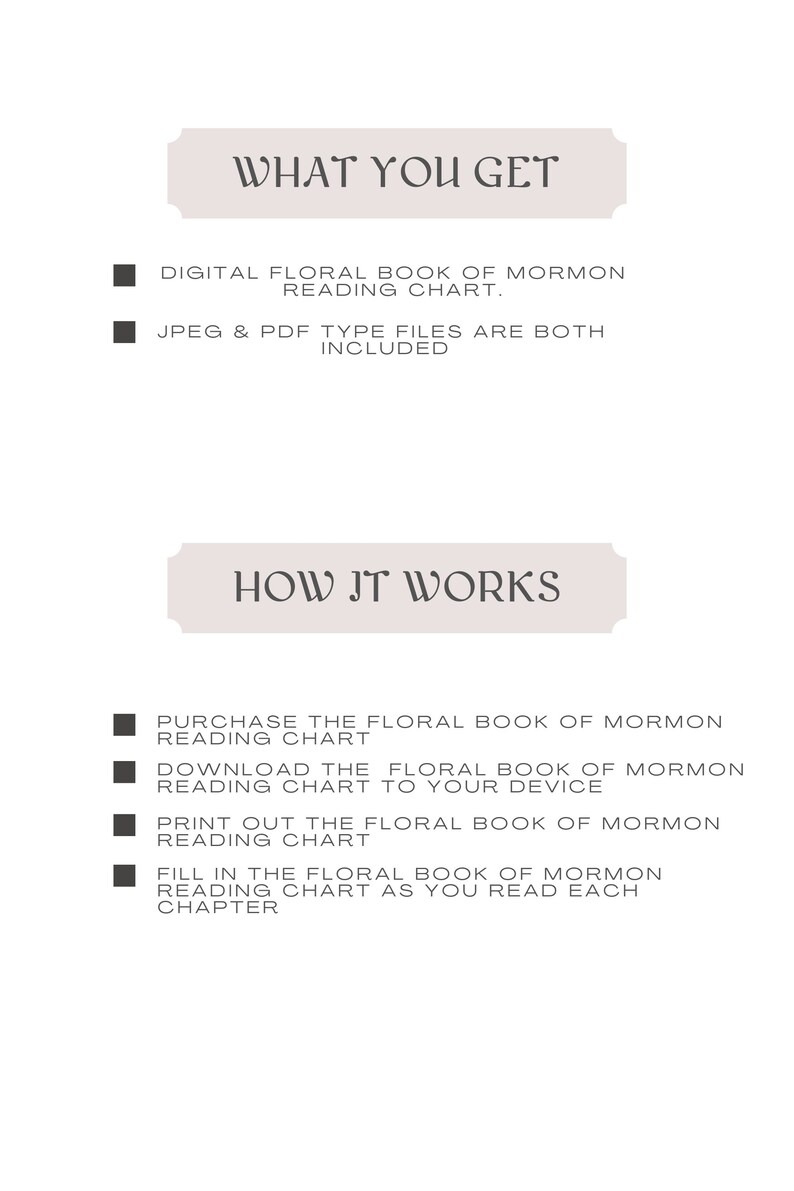 Book of Mormon, Reading Chart, Standard Works, Floral, Come Follow Me ...