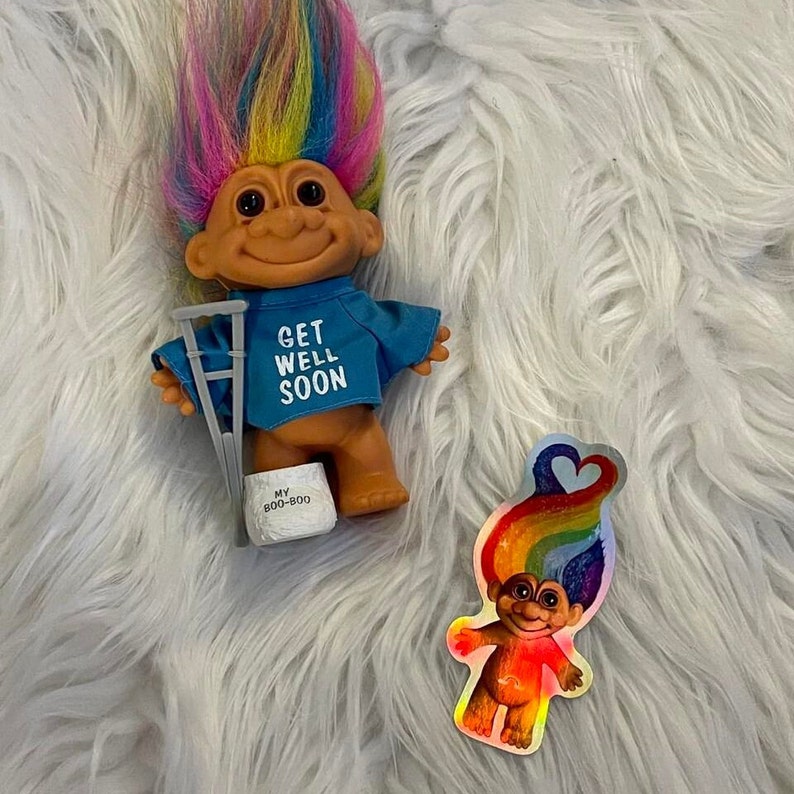 Troll Sticker and Pin Bundle - Etsy