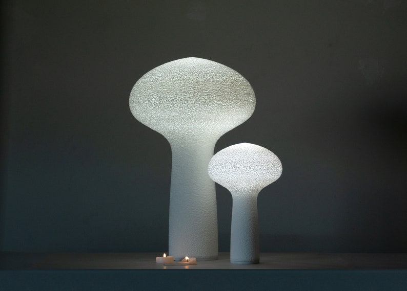 Large Textured Lamp | Made to Order Plant Based Lighting | Sculptural ...