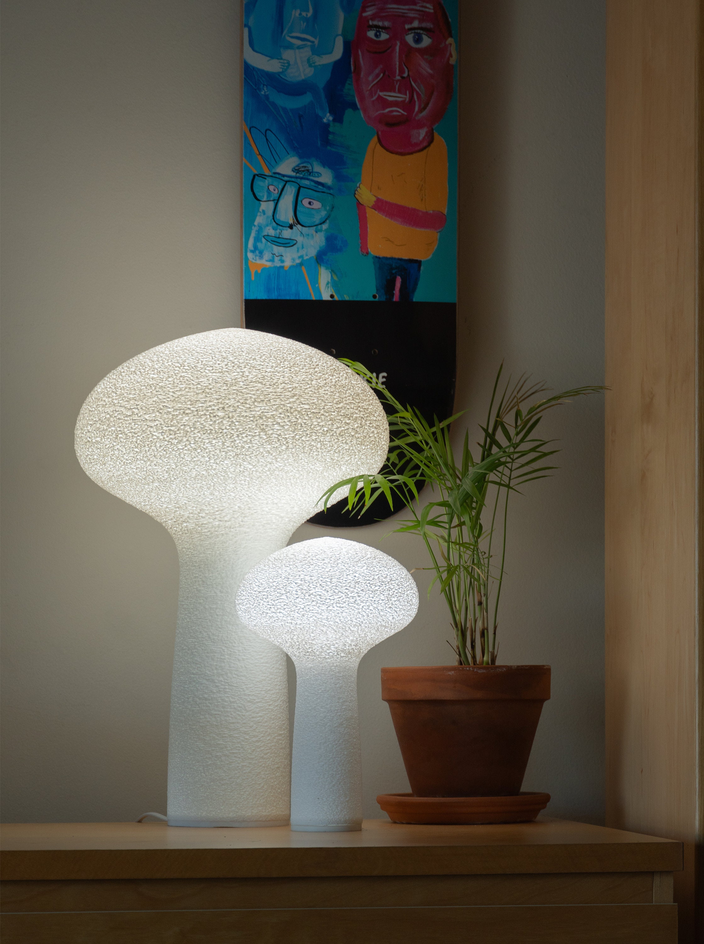 Large Textured Lamp | Made to Order Plant Based Lighting | Sculptural ...