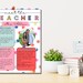 Editable Confetti Meet the Teacher Template, Rainbow Design (digital ...