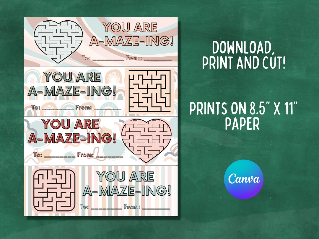 EDITABLE Boho Valentines for Kids Printable Valentines for School A ...