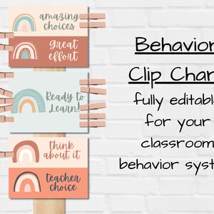 EDITABLE Boho Rainbow Classroom Decor Bundle Pastel Calm Colors Neutral ...