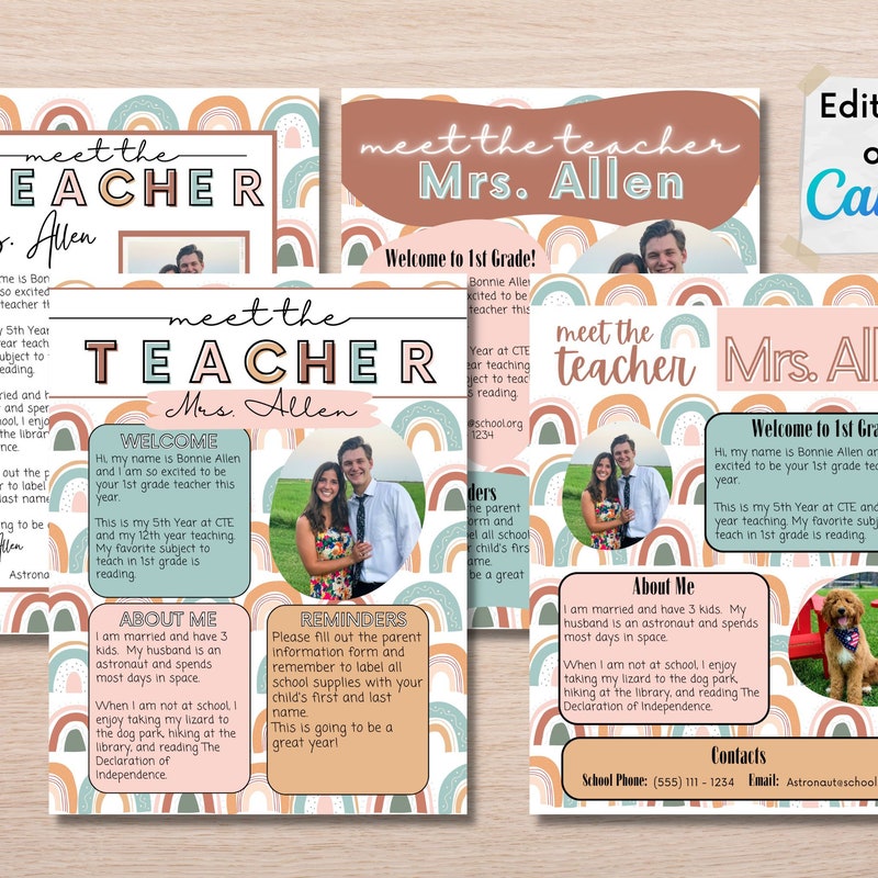 Meet the Teacher Template - Etsy