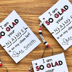 EDITABLE Name Bracelet for Student Template Meet the Teacher Friendship ...
