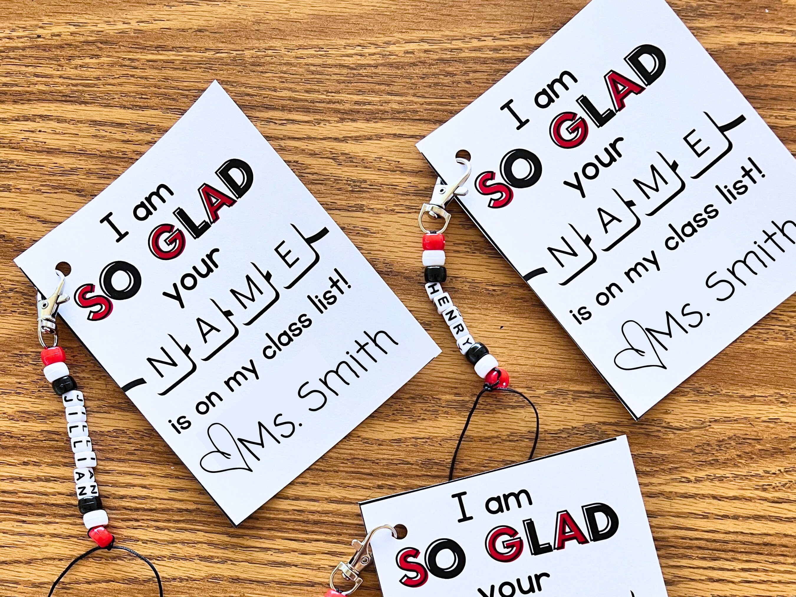 EDITABLE Name Bracelet for Student Template Meet the Teacher Friendship ...