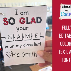 EDITABLE Name Bracelet for Student Template Meet the Teacher Friendship ...