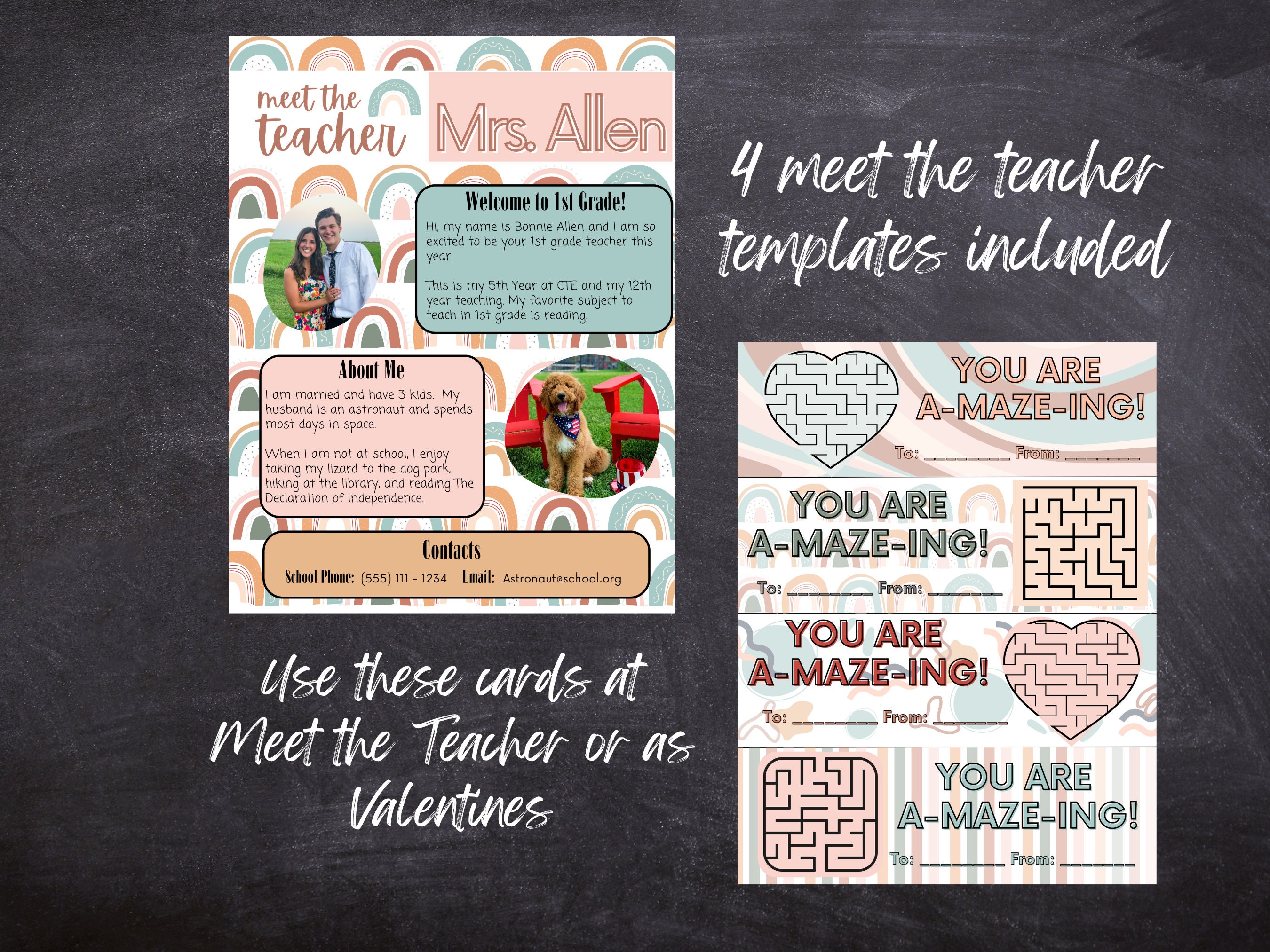 EDITABLE Boho Rainbow Classroom Decor Bundle Pastel Calm Colors Neutral ...