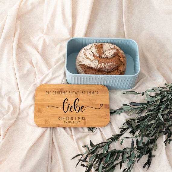 Bread Box Quotes Bread Salt Wine Engraved Wood Cutting Board