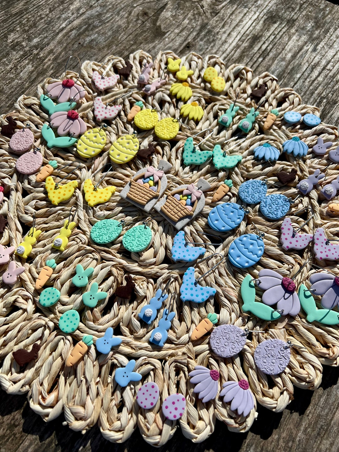 Spring/easter Collection Seasonal Earrings Polymer Clay - Etsy