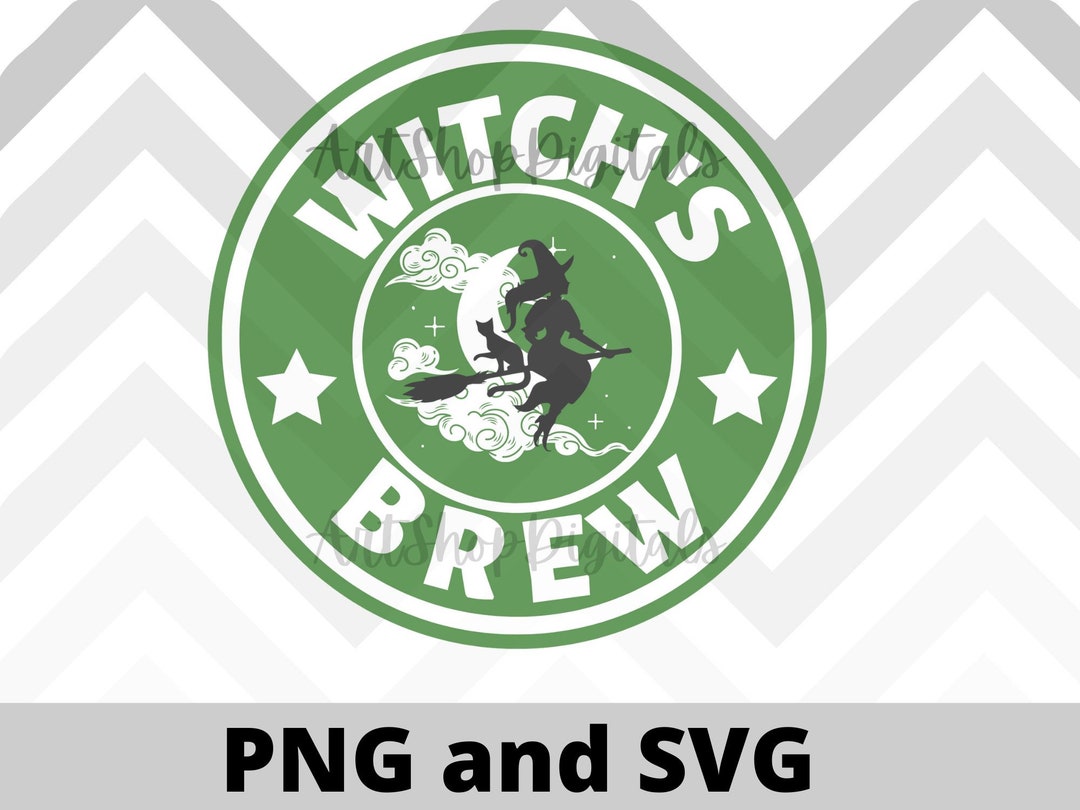 Witch's Brew Coffee Logo PNG, Witchy Coffee Logo SVG, Coffee Shirt ...