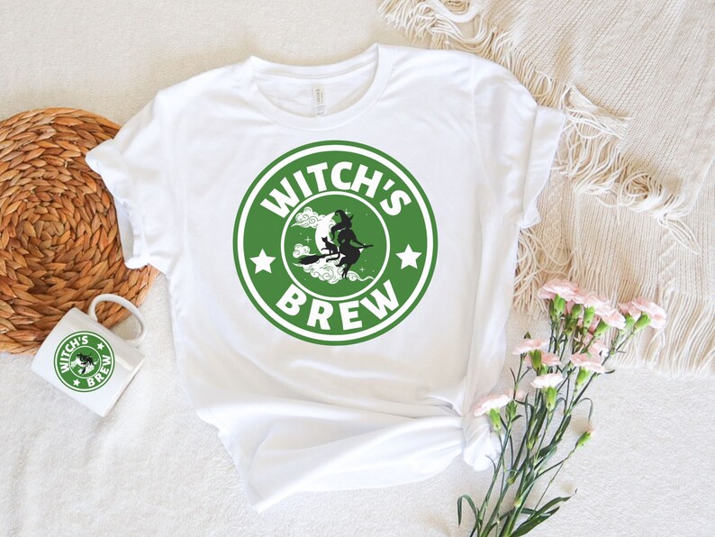 Witch's Brew Coffee Logo PNG, Witchy Coffee Logo SVG, Coffee Shirt ...