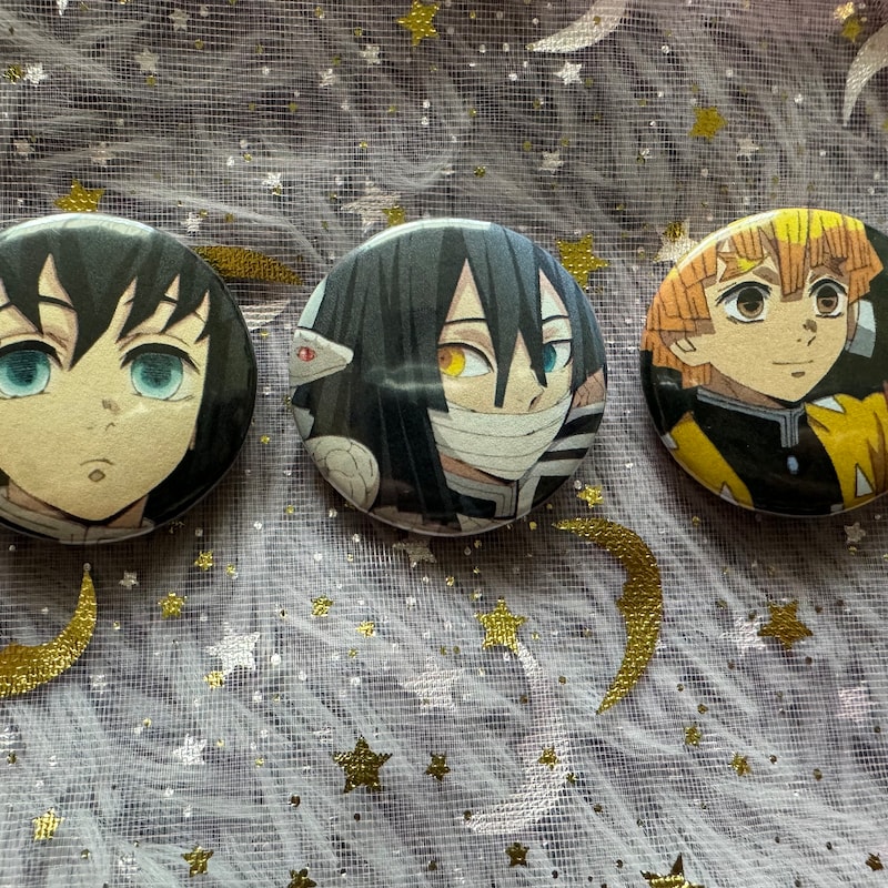 Demon Slayer Pin Pins - Etsy