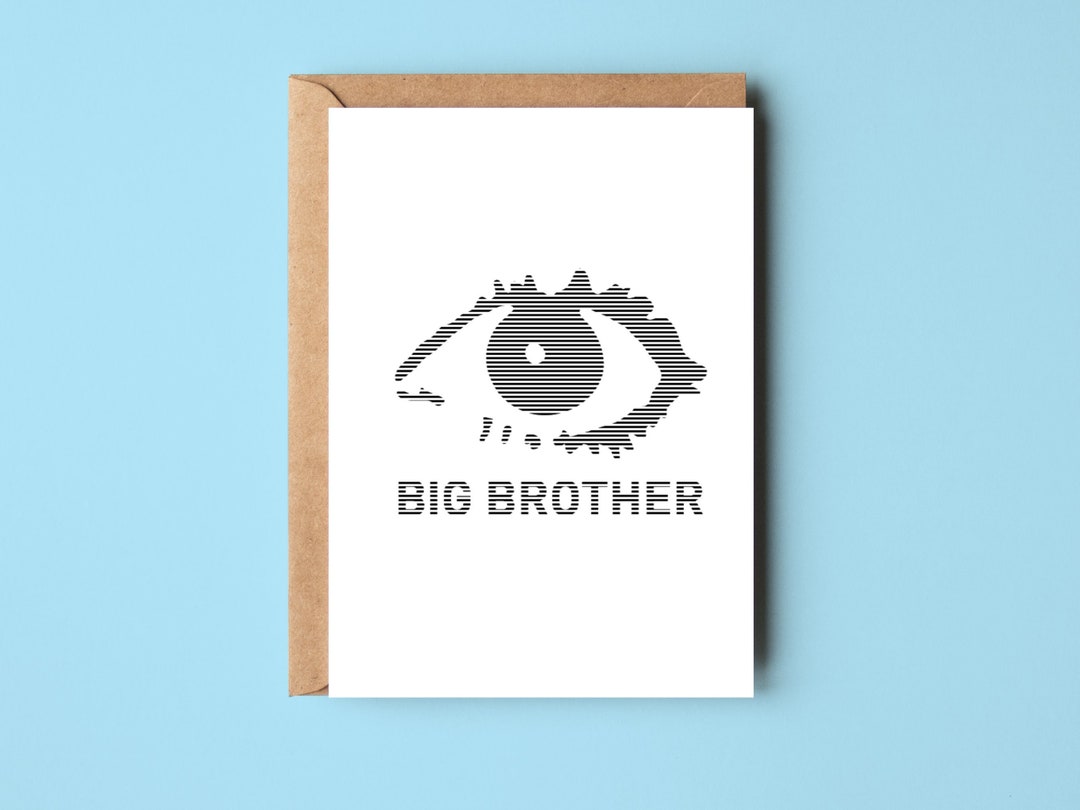 Big Brother Card Birthday Card for Him Big Brother UK - Etsy