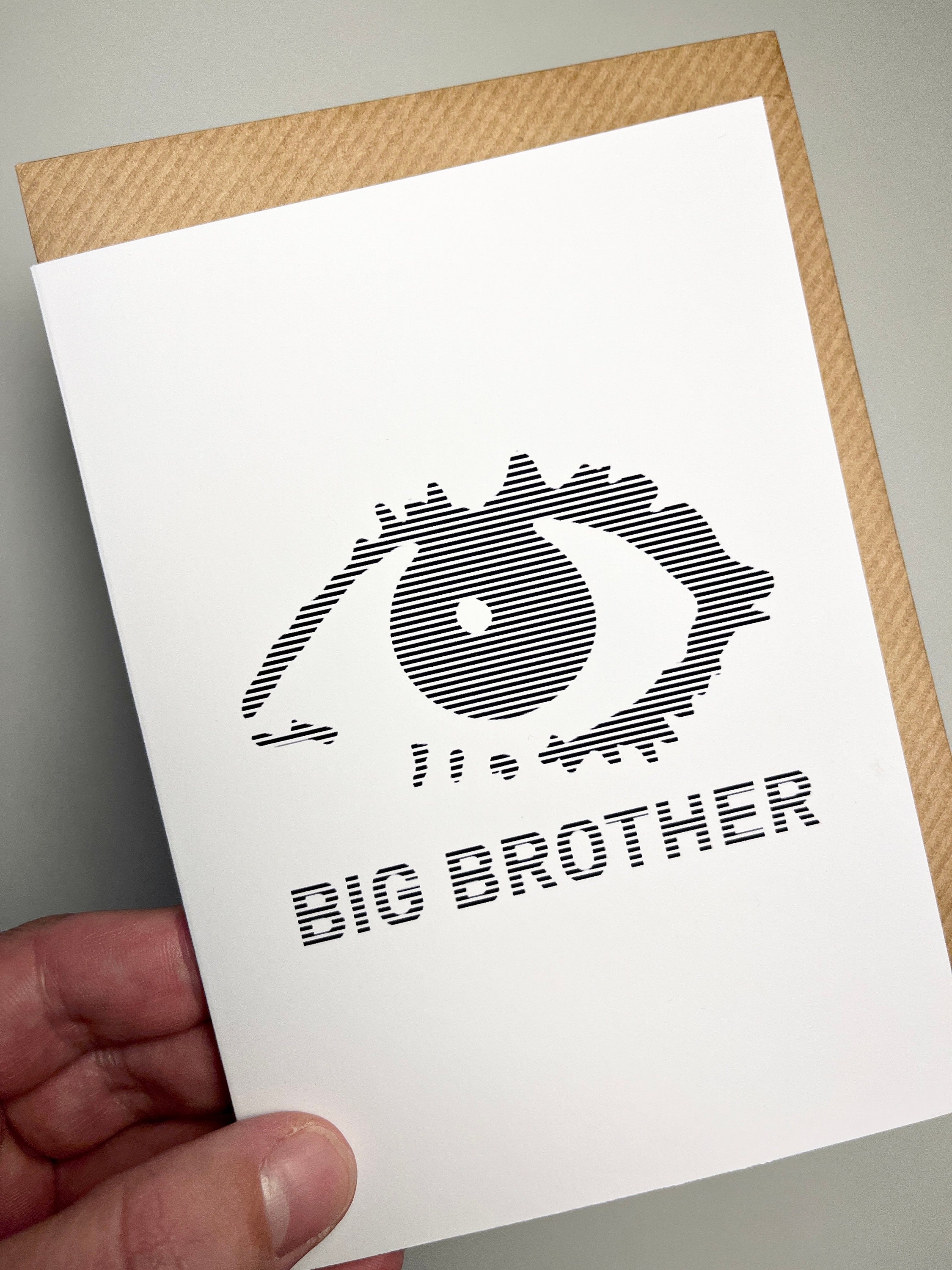 Big Brother Card Birthday Card for Him Big Brother UK - Etsy