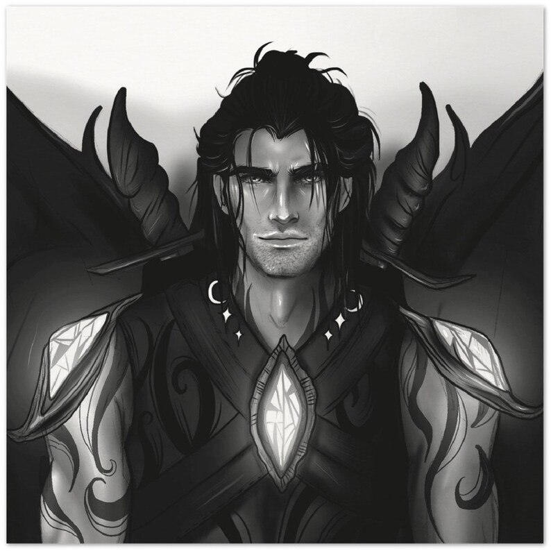 B&W Cassian ACOTAR Archival Matte Paper Poster - Etsy