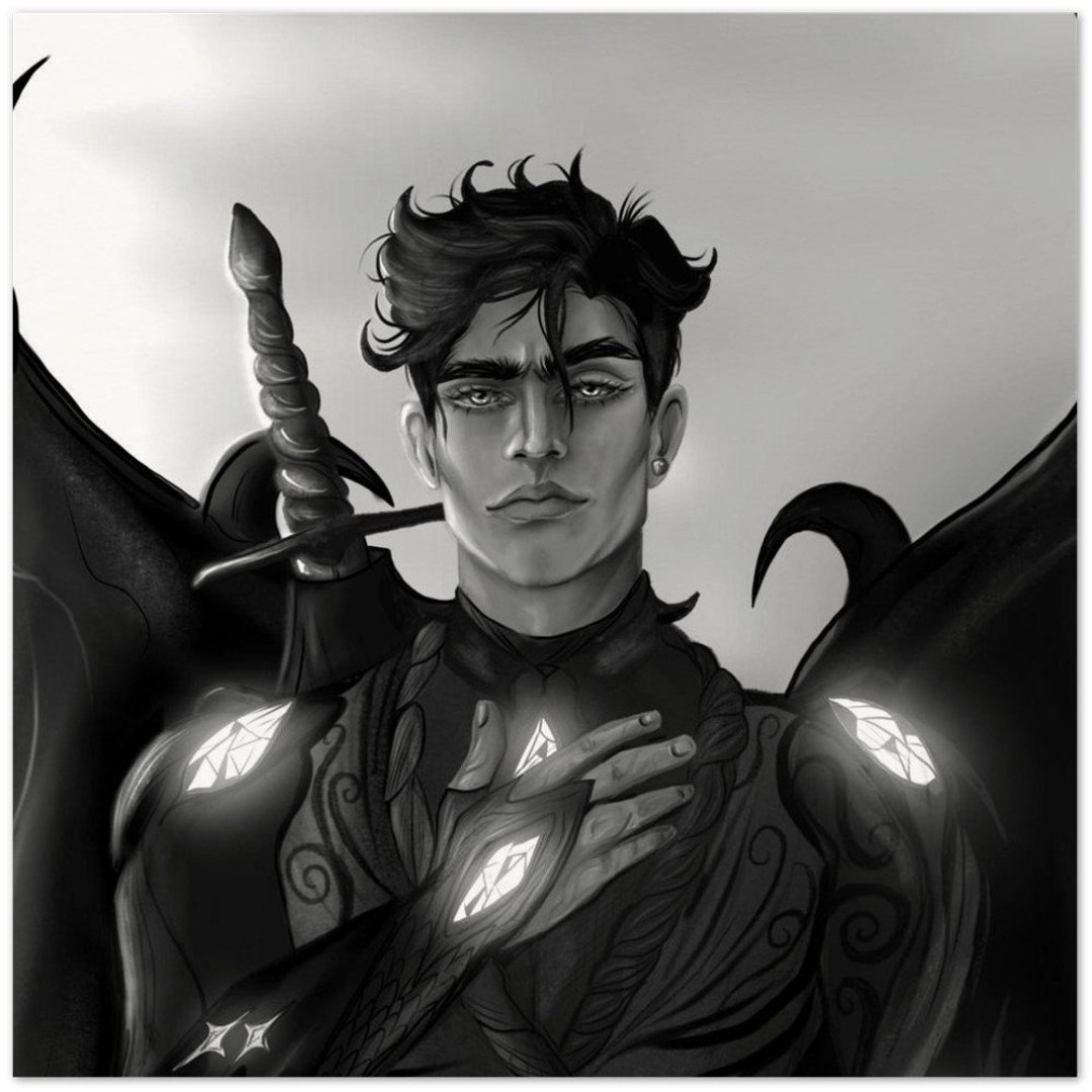 B&W Azriel ACOTAR Archival Matte Paper Poster - Etsy