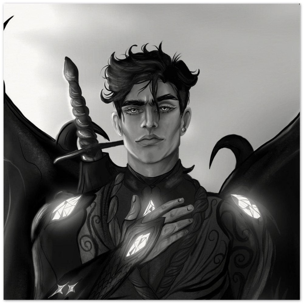 B&W Azriel ACOTAR Archival Matte Paper Poster - Etsy