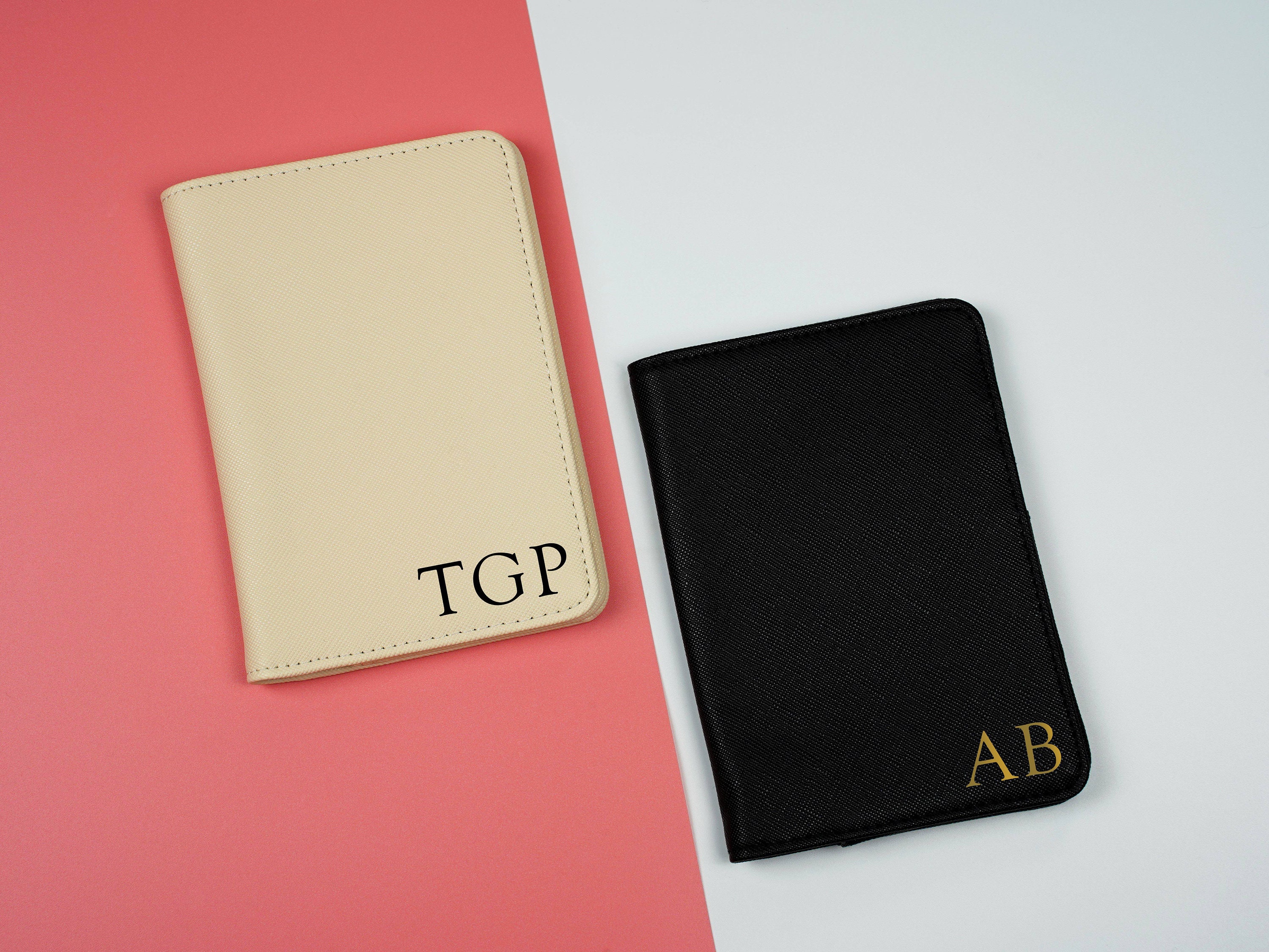 Personalised Initials Passport Holder Set Personalised Luggage Tag ...