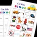 Car Ride Bingo - Preschool Printable - Etsy UK