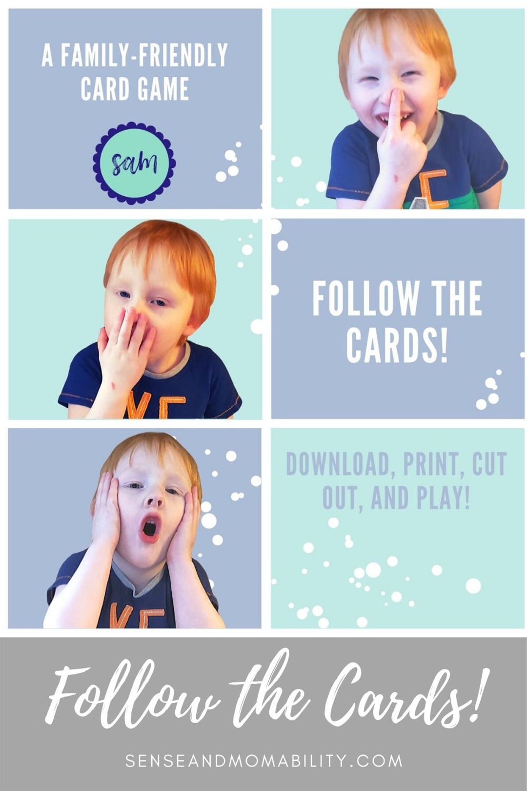 Follow the Cards - Printable Toddler Card Game - Etsy