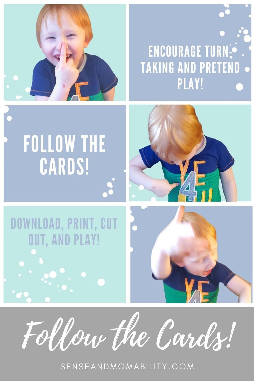 Follow the Cards - Printable Toddler Card Game - Etsy