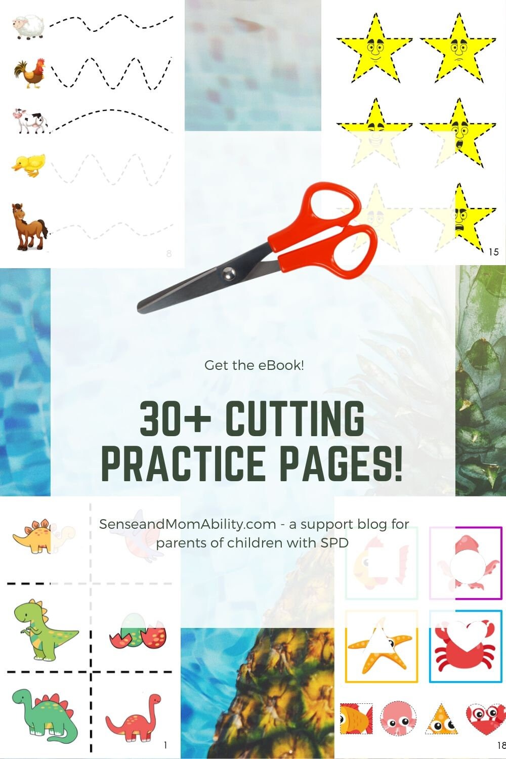 Cutting Practice Printable 22 Pages of Fun - Etsy