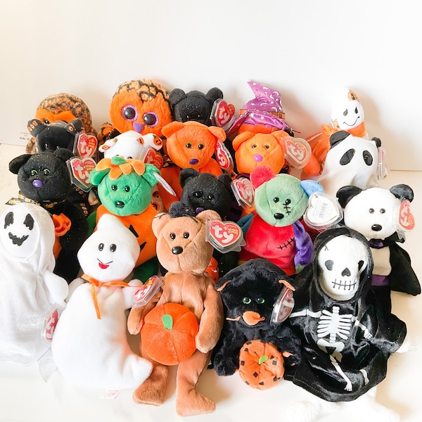 Ty Beanie Babies Pumpkin Bear - Etsy