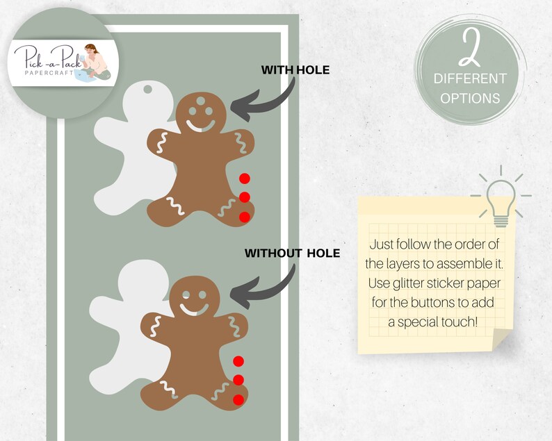 Gingerbread Man Gift Tag SVG Christmas Gift Wrapping Accessories ...