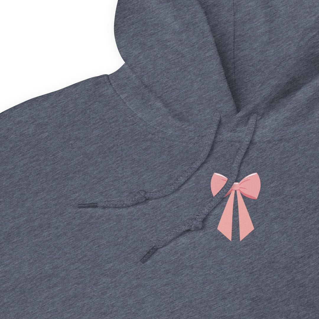 Pink Bow Hoodie | Cute Aesthetic Bow Sweatshirt | Cozy Kawaii Pullover ...