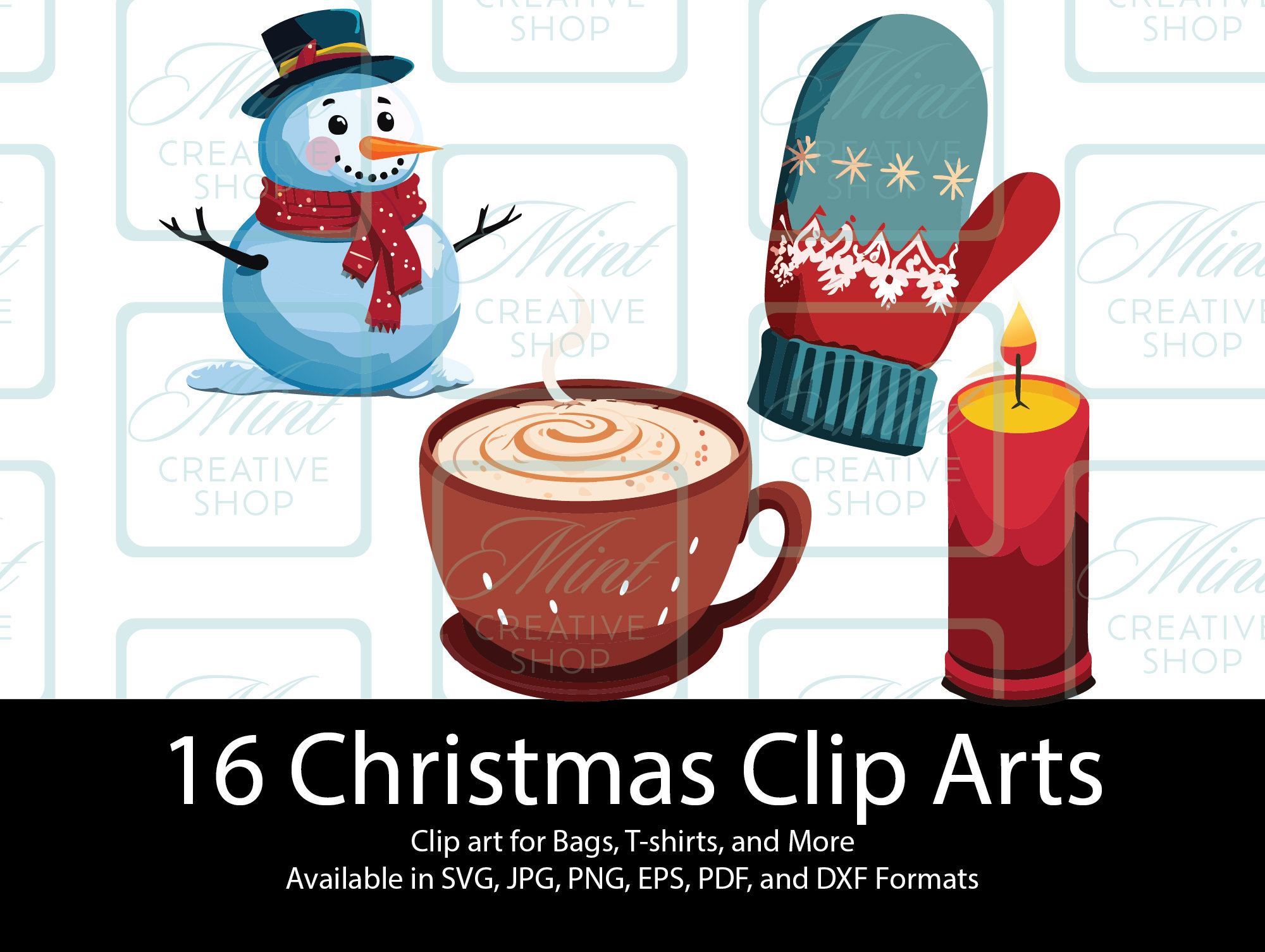 16 Christmas Clip Art Christmas Digital Download Christmas - Etsy