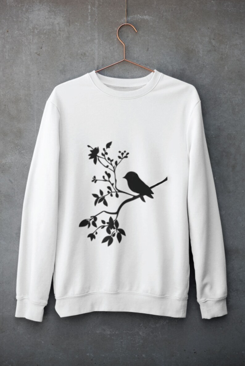 16 Bird SVG, Digital Download, Bird on Branch Svg, Bird Cricut, Bird ...