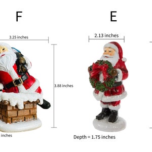 Resin Santa Figurine With Christmas Tree & Wreath - Rustic Holiday ...