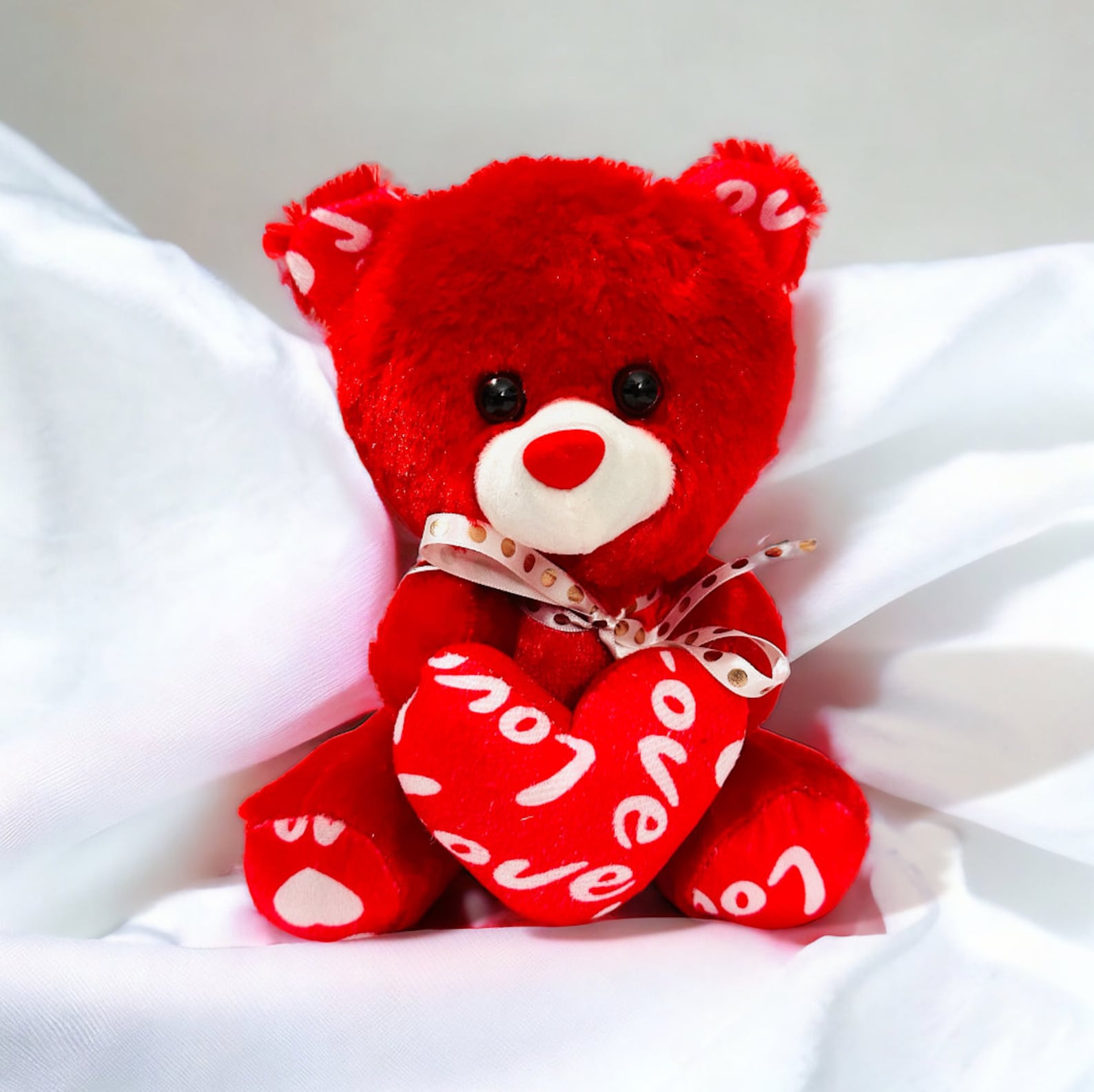 Small Red Teddy Bear Stuffed Animal - Sweet Surprise for Kids and ...