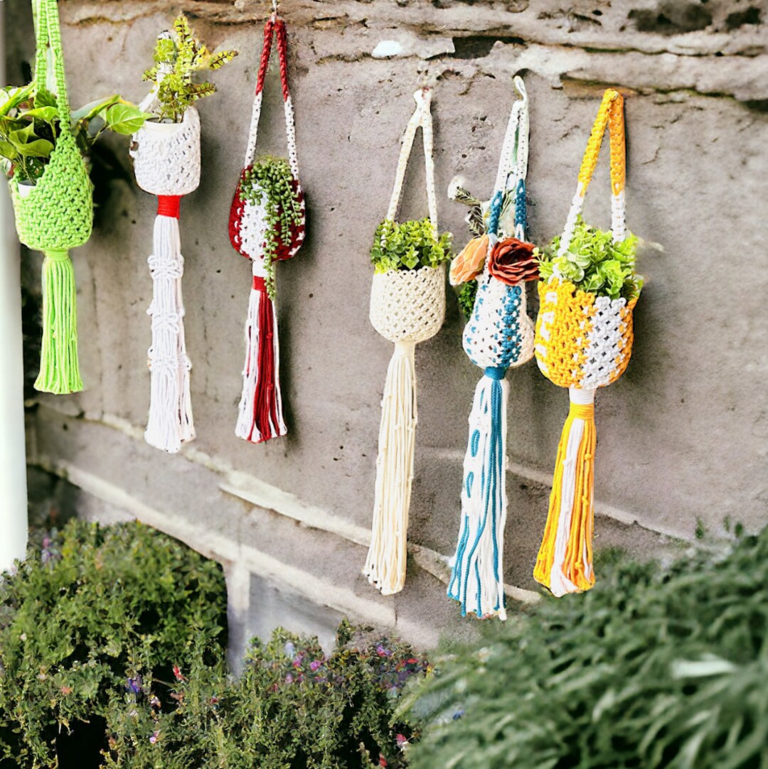 Boho Macramé Pod Hanger | Mini Plant Holder | Stylish Décor | Unique ...