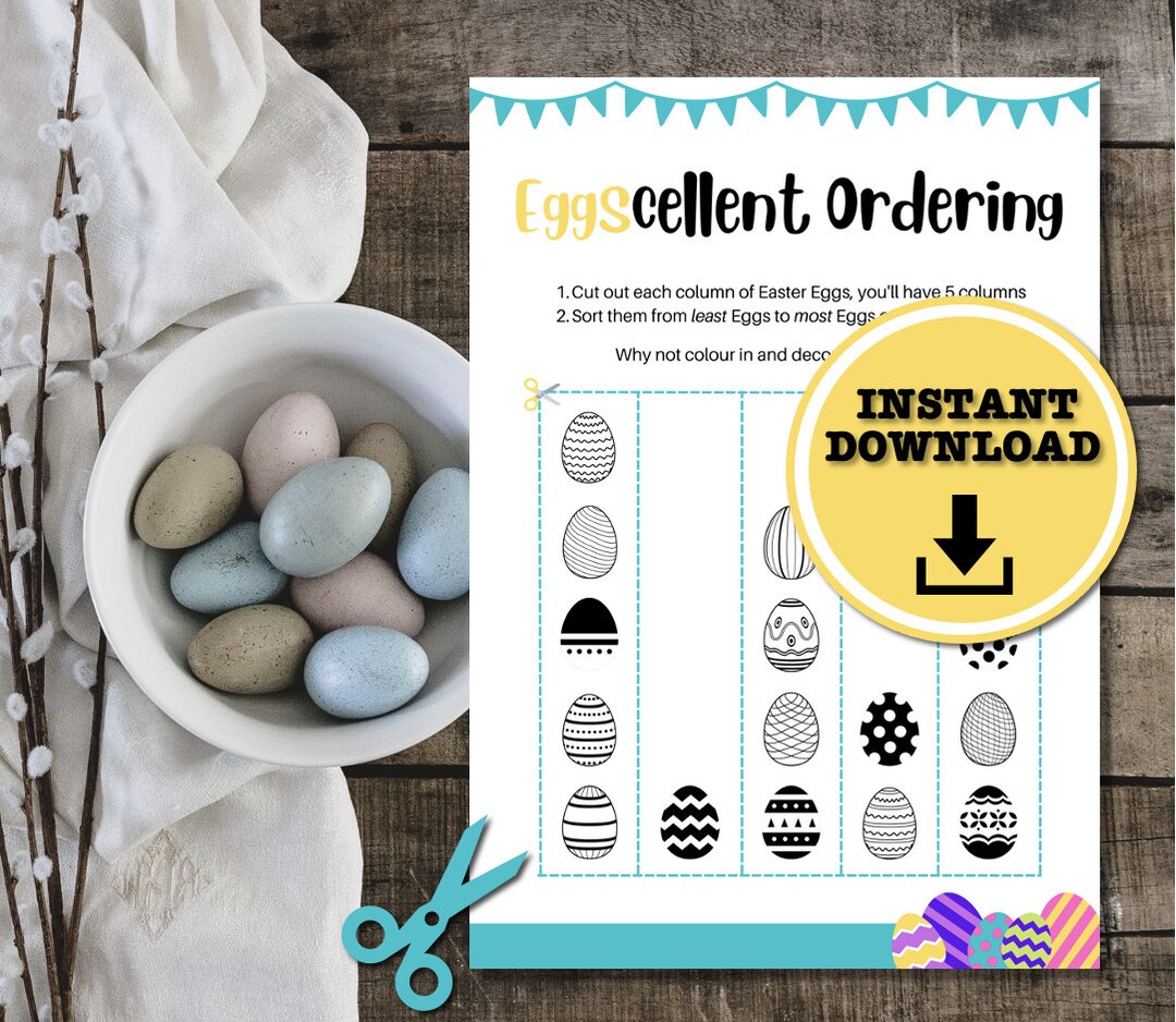 Eggscellent Ordering - Easter Activity for Kids | Counting Game | Fun ...
