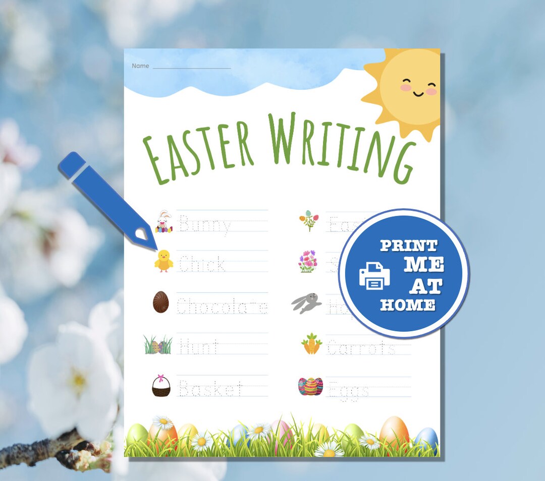 EASTER Word Trace - Letter Writing | Handwriting Practice | Fun Easter ...