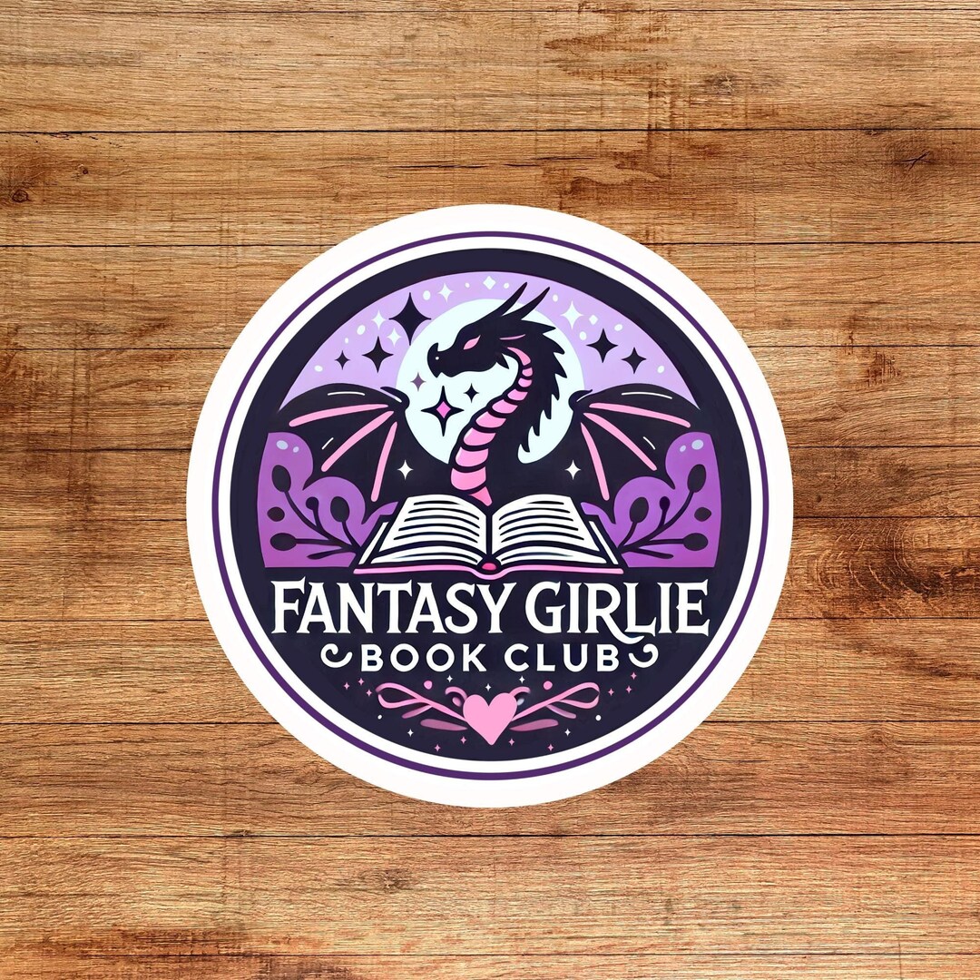 Fantasy Girly Sticker, Dragon Sticker, Booktok Sticker, Book Stickers ...