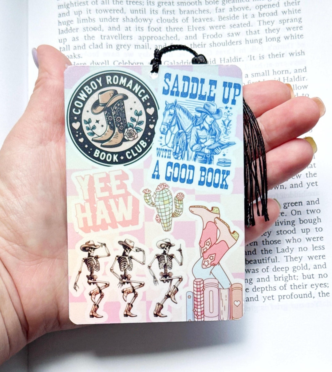 Cowboy Romance Bookmark, Cowboy Romance, Tarot Card Bookmark, Romance ...