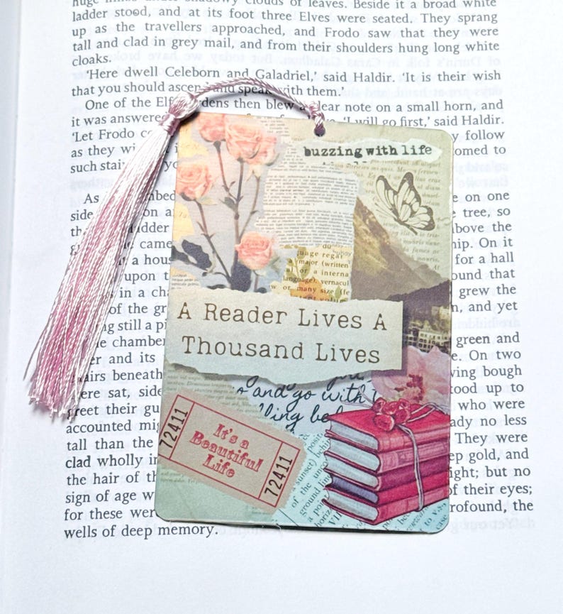 The Book Lovet Tarot Card Bookmark, Holographic Bookmark, Gothic ...