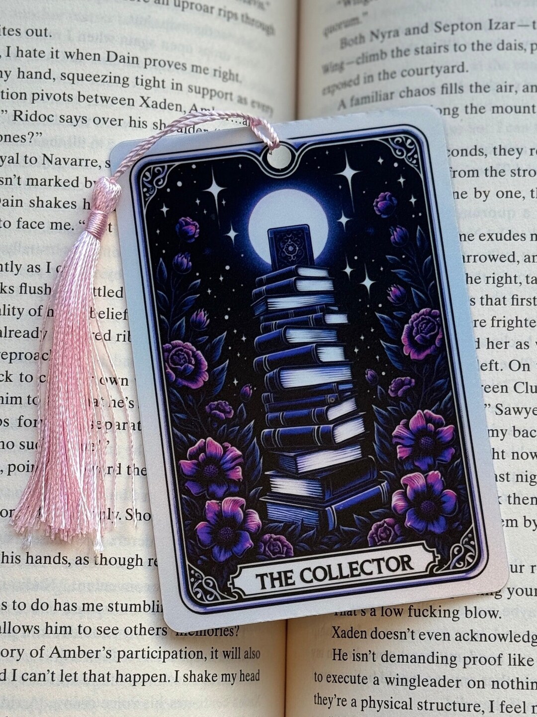 The Collector Tarot Card Bookmark, Holographic Bookmark, Gothic ...