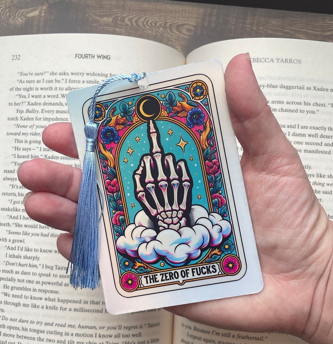 Tarot Card Bookmark, Birthday Gift, Holographic Bookmark, Gothic ...