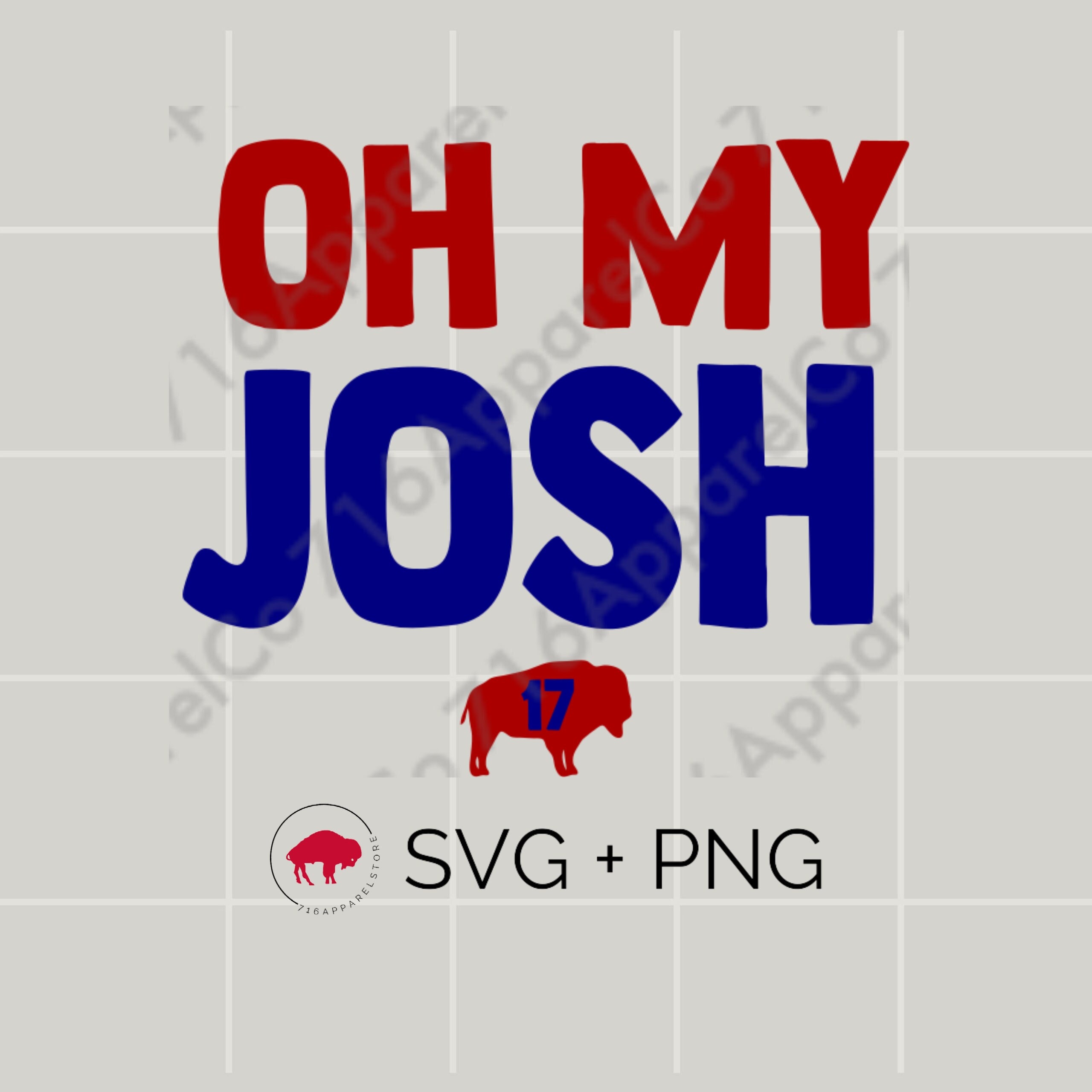 Oh My Josh - Buffalo Football SVG PNG Cut File - Etsy
