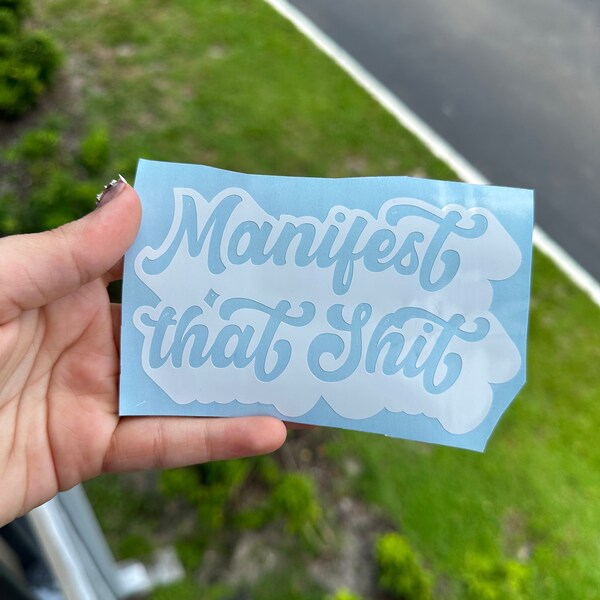 Manifest Car Decal - Etsy
