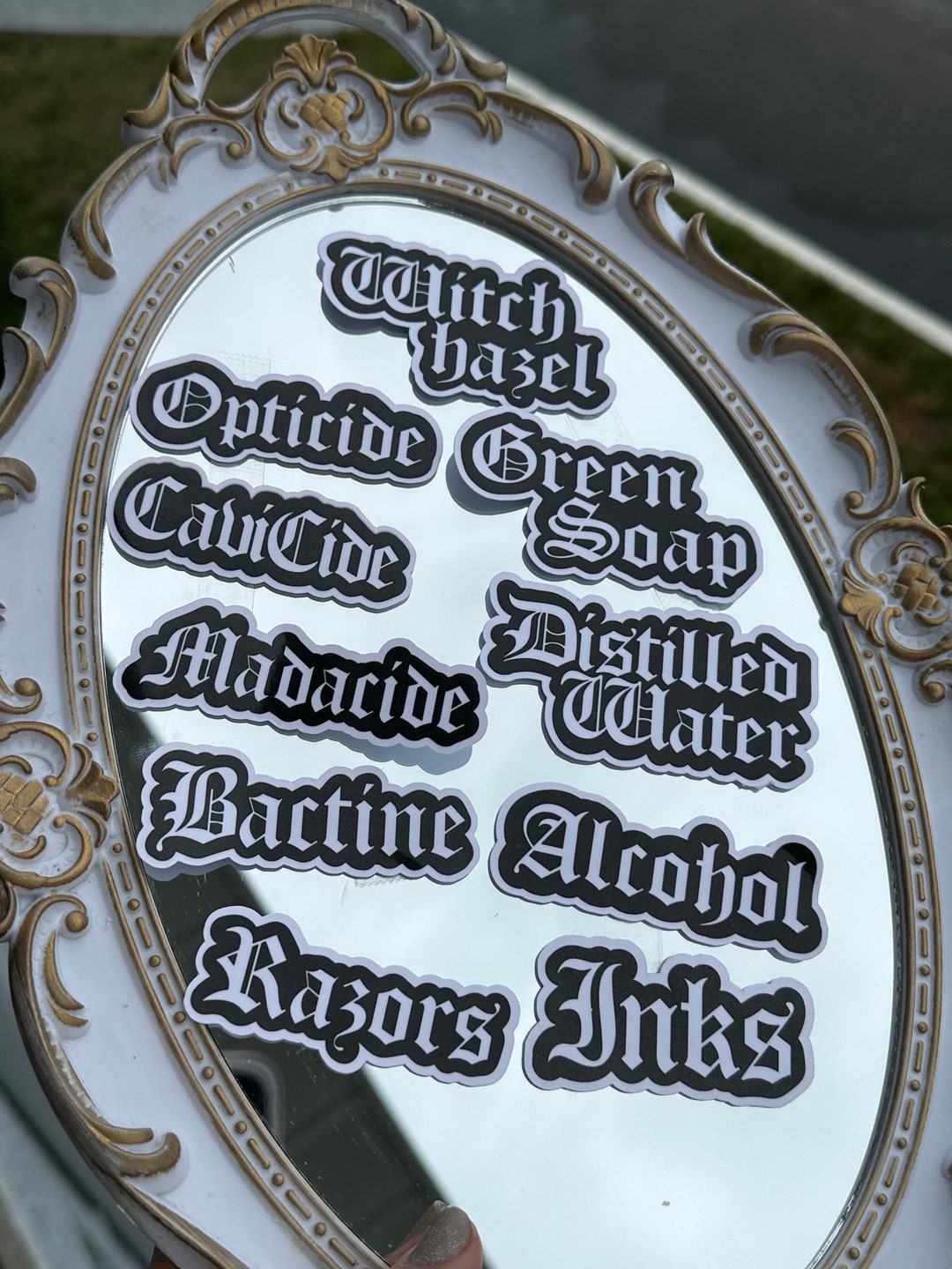 Tattoo Bottle Labels B&W SET | Tattoo Labels | Tattoo Artist ...